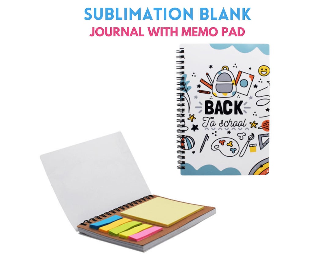 Sublimation Blank Spiral Journal With Memo Pads - A5 Size | Sublimation ...