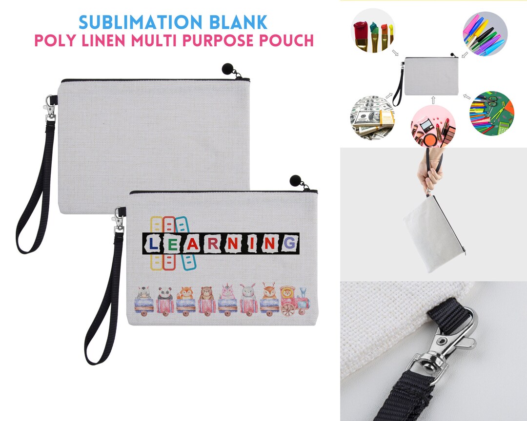 Sublimation Make up Bag, Sublimation Pencil Pouch, Sublimation Blank ...