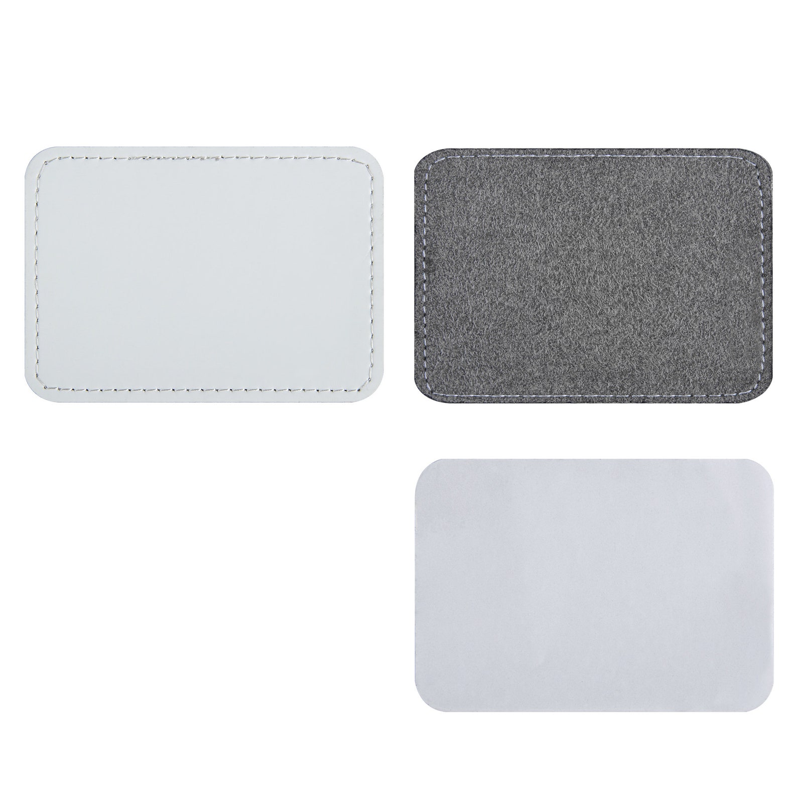 10x Pack Sublimation Blank Patches With Adhesive | Sublimation Faux ...