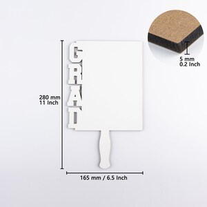 5 Pack Sublimation MDF Graduation Fan | Sublimation Blank MDF ...