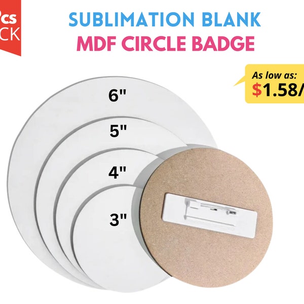 Sublimation Blank Badge - Etsy