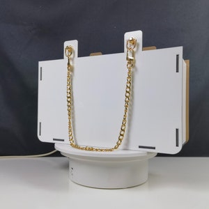 Sublimation MDF Tote Bag | Blank Wooden Handbag With Chains | Custom ...