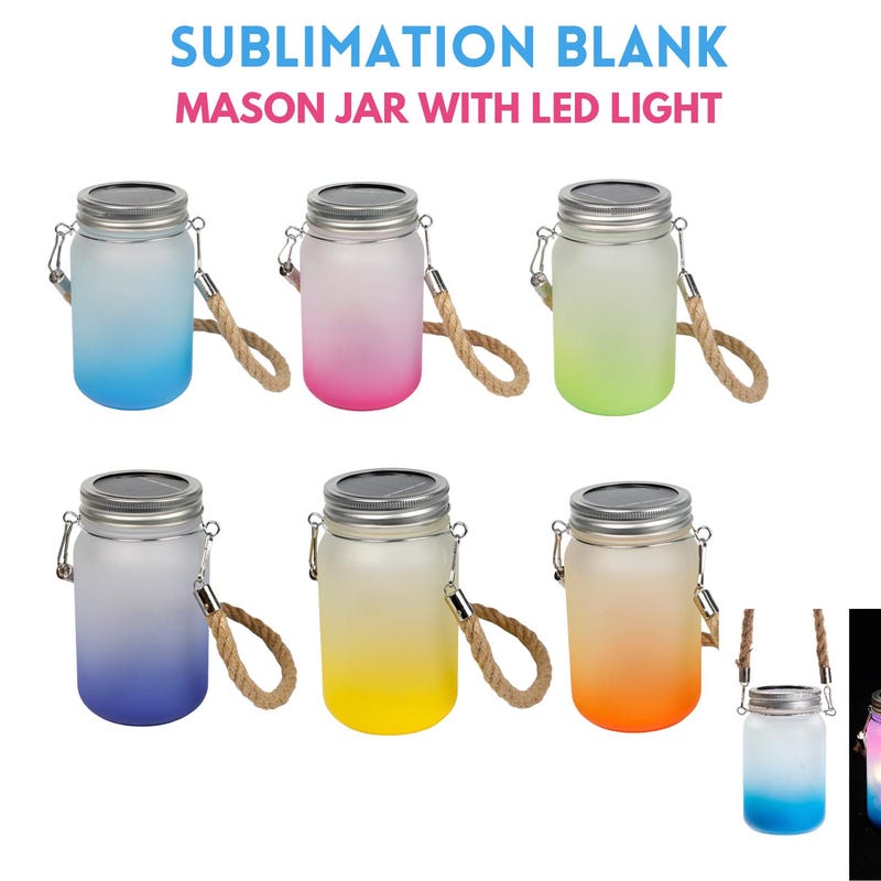 Solar Mason Jar - Etsy