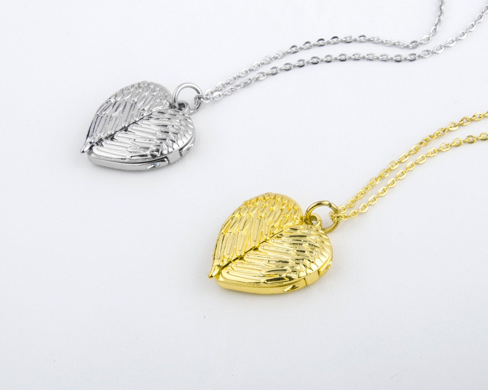 Sublimation Blanks Angel Wings Heart Necklace | Angel Wings Heart ...