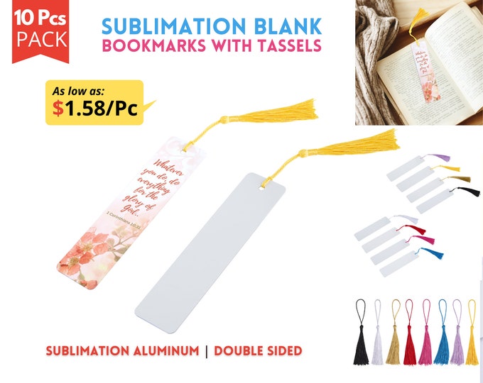 10x Sublimation Bookmarks Blanks High Gloss Double Sided - Etsy