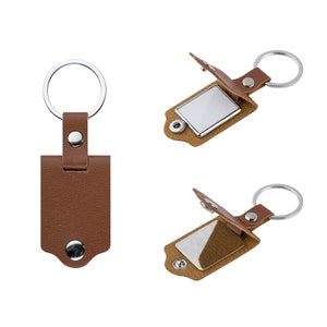 Faux Leather Keychains Sublimation Blank | Sublimation Keychain Blanks ...
