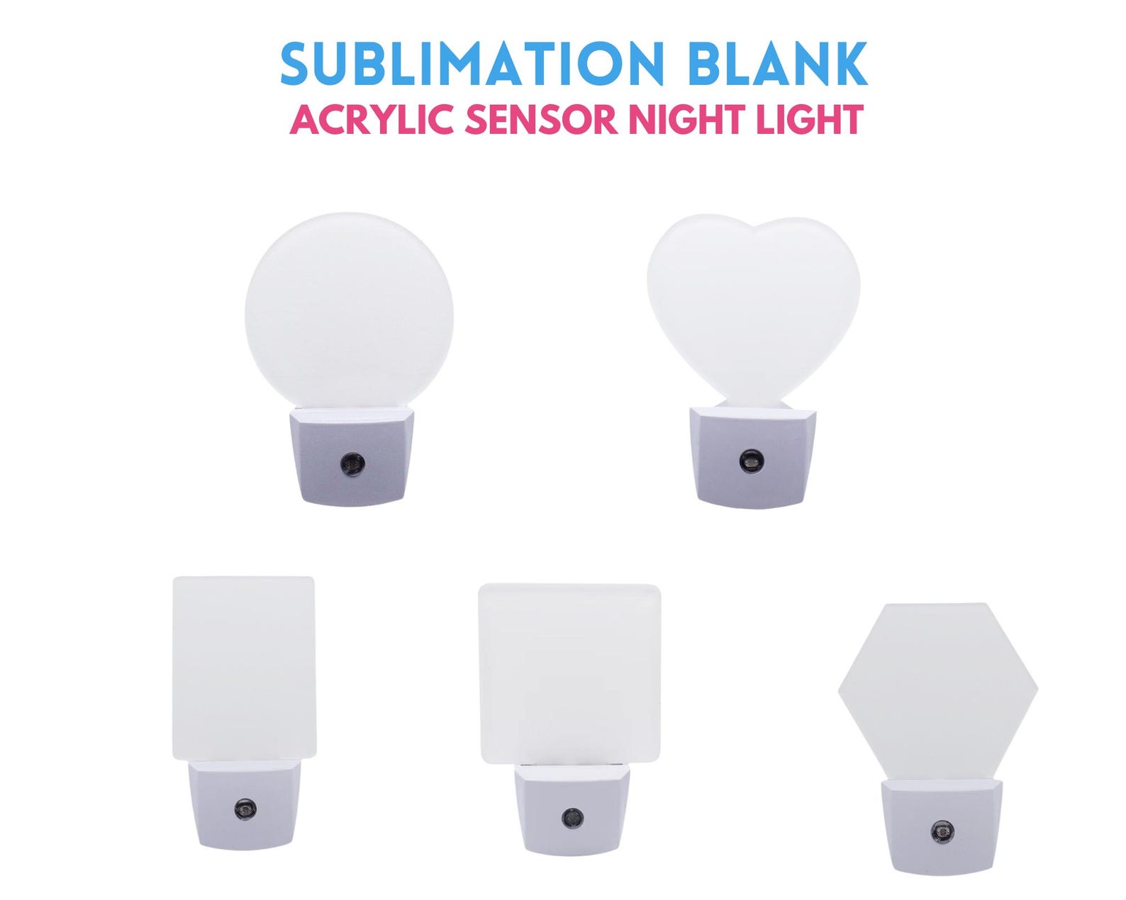 Sublimation Blank Acrylic Sensor Night Light | Indoor Outdoor Light ...