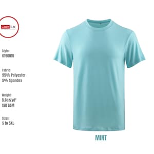 Sublimation Tshirts Blank | Polyester Cotton Feel Shirts | 5.6oz Unisex ...
