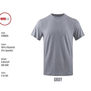 Sublimation Tshirts Blank | Polyester Cotton Feel Shirts | 5.6oz Unisex ...
