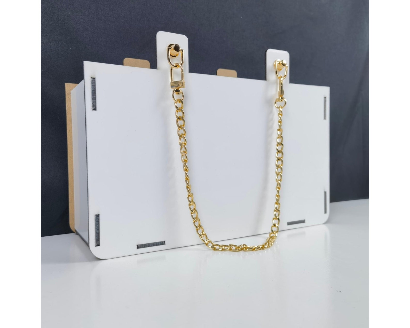 Sublimation MDF Tote Bag | Blank Wooden Handbag With Chains | Custom ...