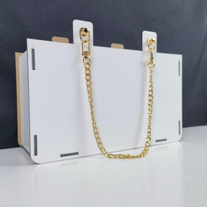 Sublimation MDF Tote Bag | Blank Wooden Handbag With Chains | Custom ...
