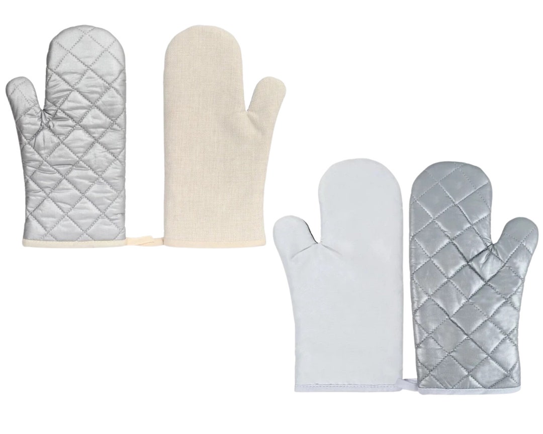 Sublimation Kitchen Mittens | Blank Custom Logo Polyester Linen Mittens ...