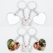 Sublimation Keyring Blank Heart Shape Couple Keychain With Forever Love ...