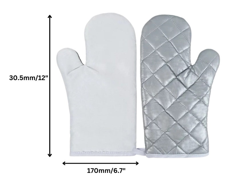 Sublimation Kitchen Mittens | Blank Custom Logo Polyester Linen Mittens ...