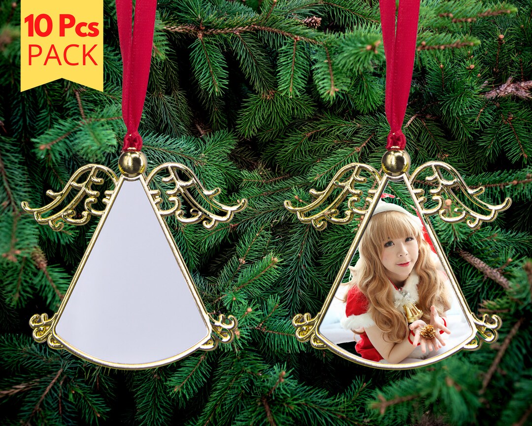Christmas Ornaments Sublimation Blanks | 10 Pack | Angel Wings ...