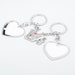 Sublimation Keyring Blank | Heart Shape Couple Keychain With Forever ...