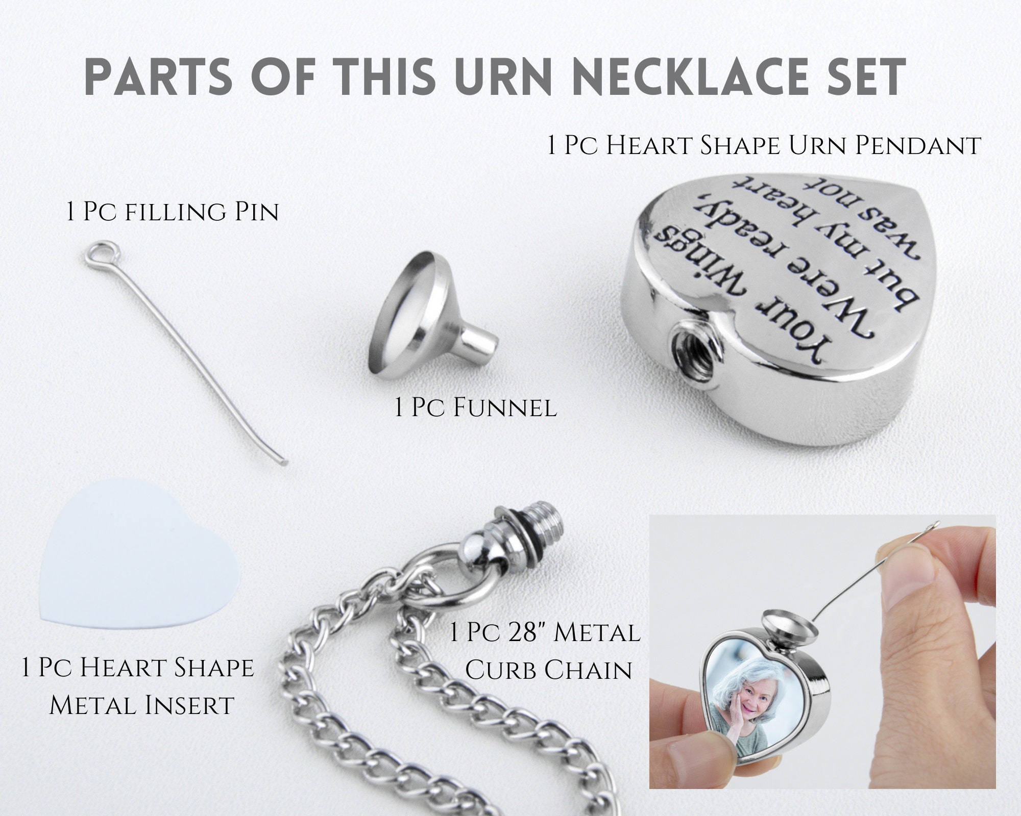 10x Urn Necklace Sublimation Blanks Ashes Necklace Memorial - Etsy UK