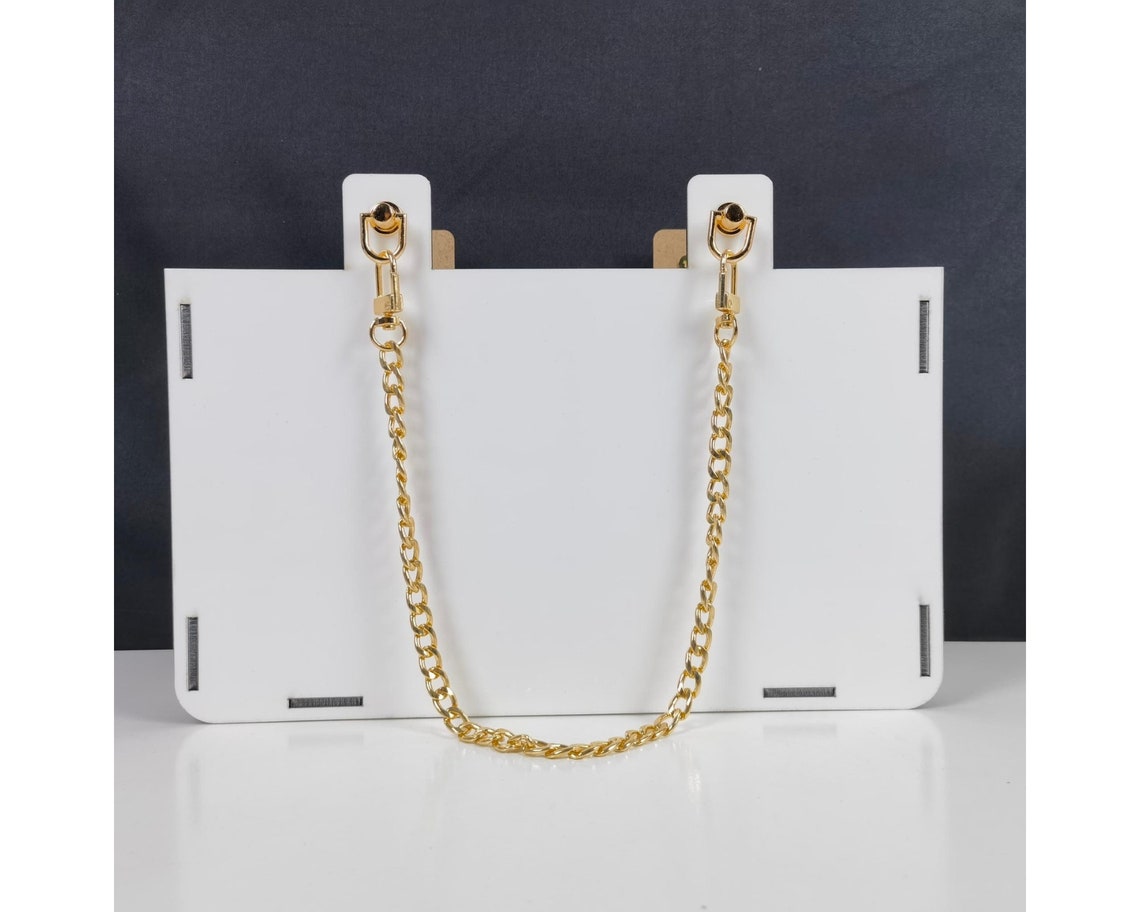 Sublimation MDF Tote Bag | Blank Wooden Handbag With Chains | Custom ...