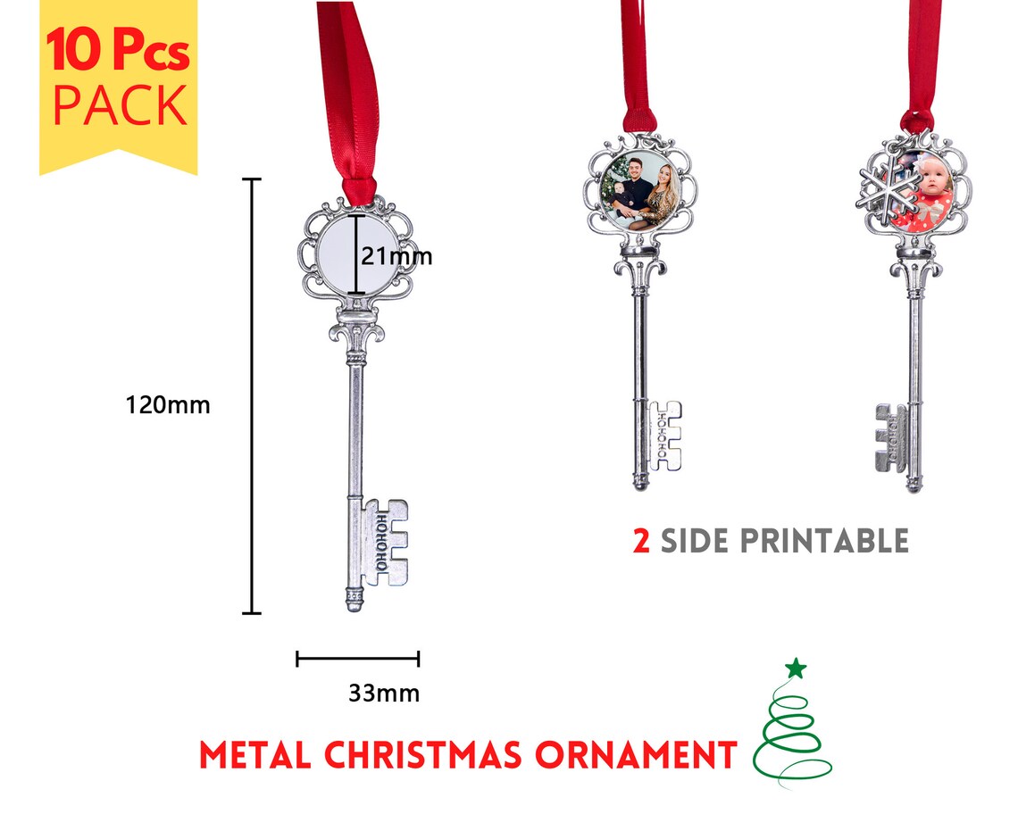 Christmas Santa Key Sublimation Blanks 10 Pack Santa Key | Etsy