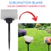 DIY Printing Sublimation Blank Acrylic Solar Light | Sublimation Custom ...