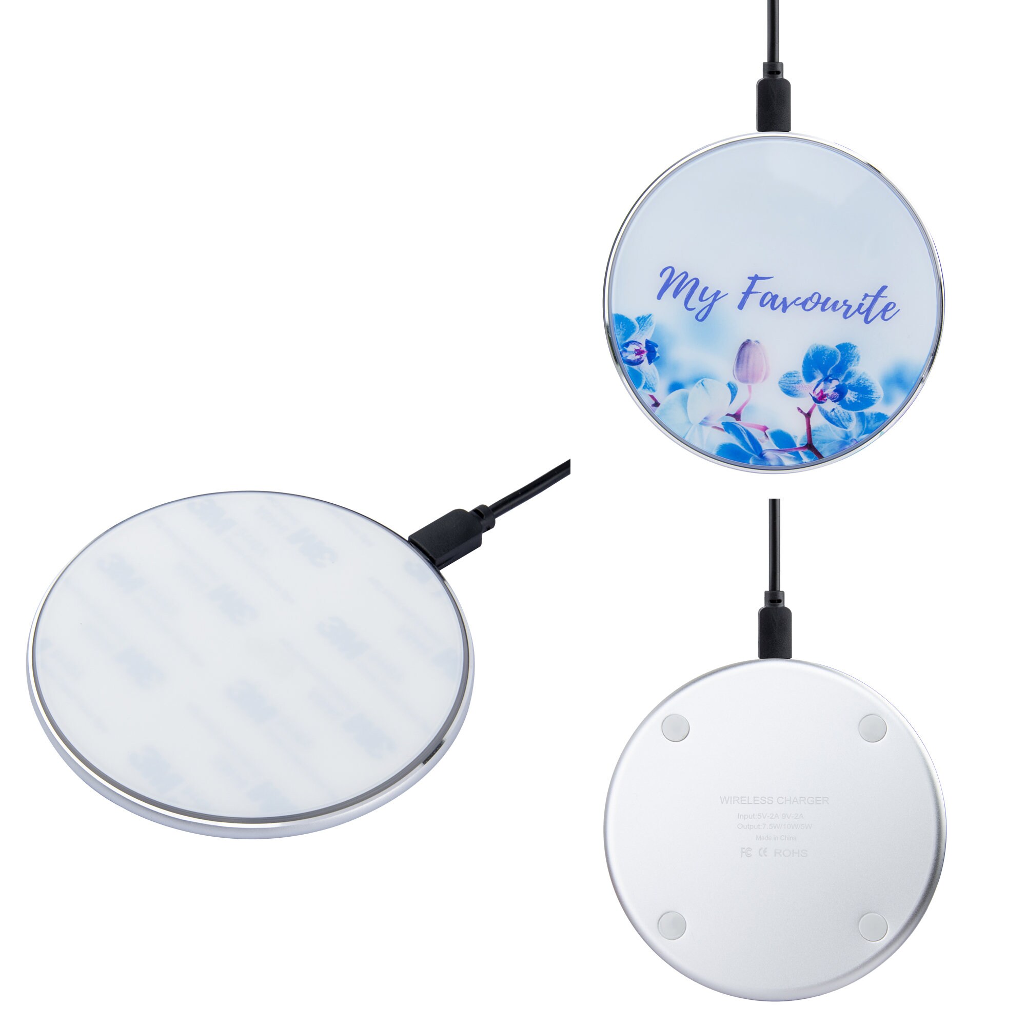 5x Pack Sublimation Blank Wireless Phone Charger | Wireless Charger ...