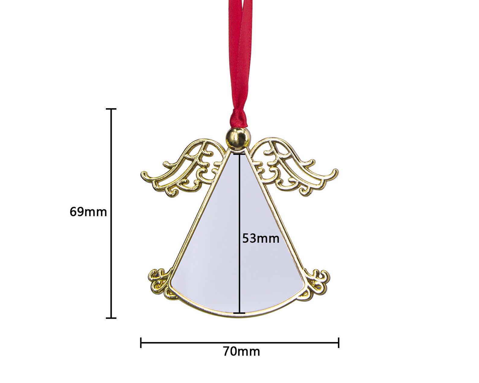 Christmas Ornaments Sublimation Blanks | 10 Pack | Angel Wings ...