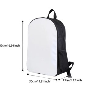 17" Sublimation School Backpack Blanks | Custom Book Bag | School Bag ...