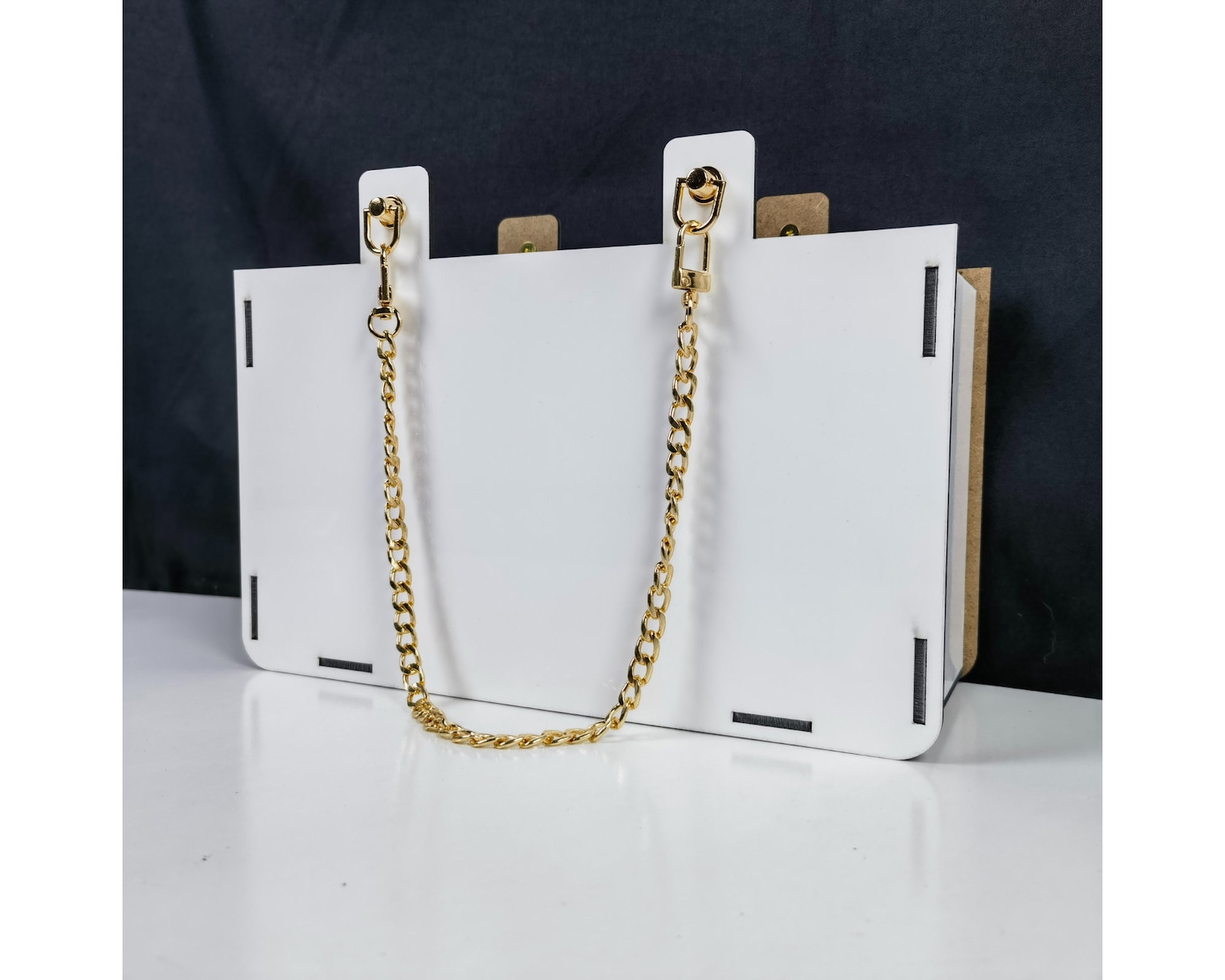 Sublimation MDF Tote Bag | Blank Wooden Handbag With Chains | Custom ...