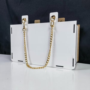 Sublimation MDF Tote Bag | Blank Wooden Handbag With Chains | Custom ...