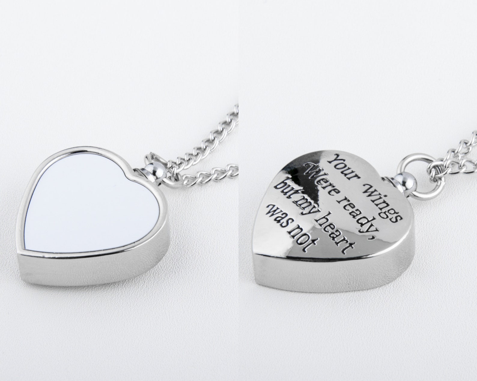 10x Urn Necklace Sublimation Blanks, Ashes Necklace, Memorial Necklace ...