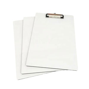 5 Pack Sublimation MDF A4 Size Clipboard | Flat Clip Hardboard ...
