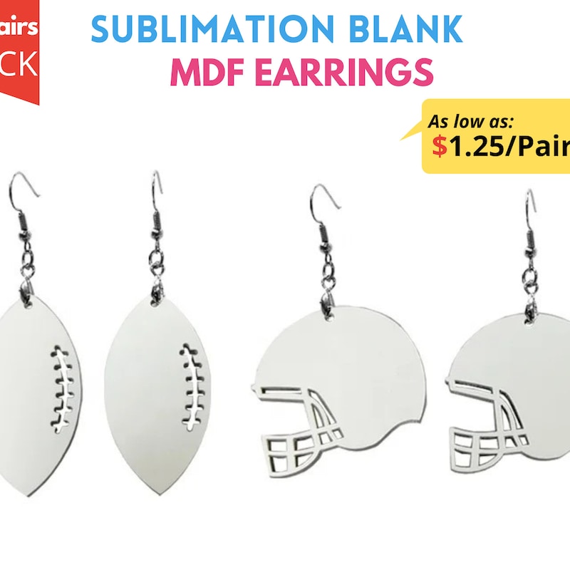 Football Earring Template - Etsy