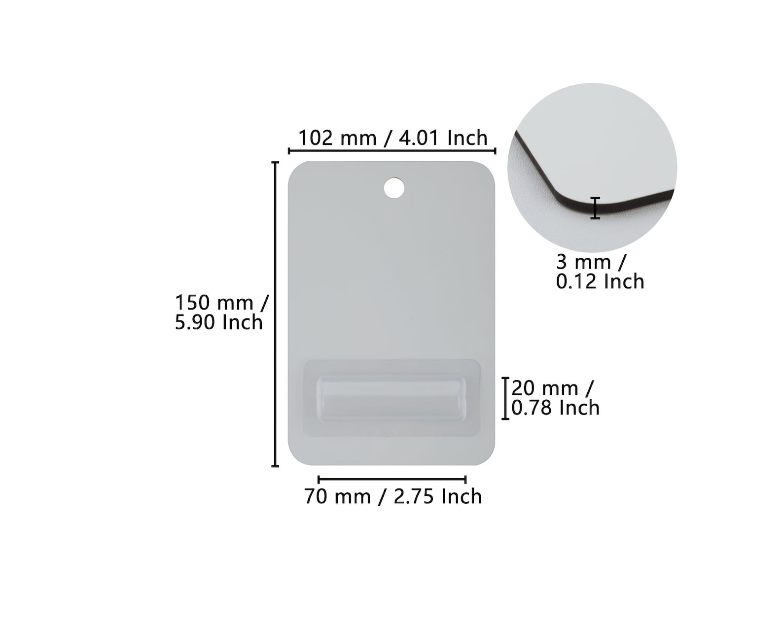 10x Pack Sublimation Blanks Money Card | MDF Hard Board Money Card ...