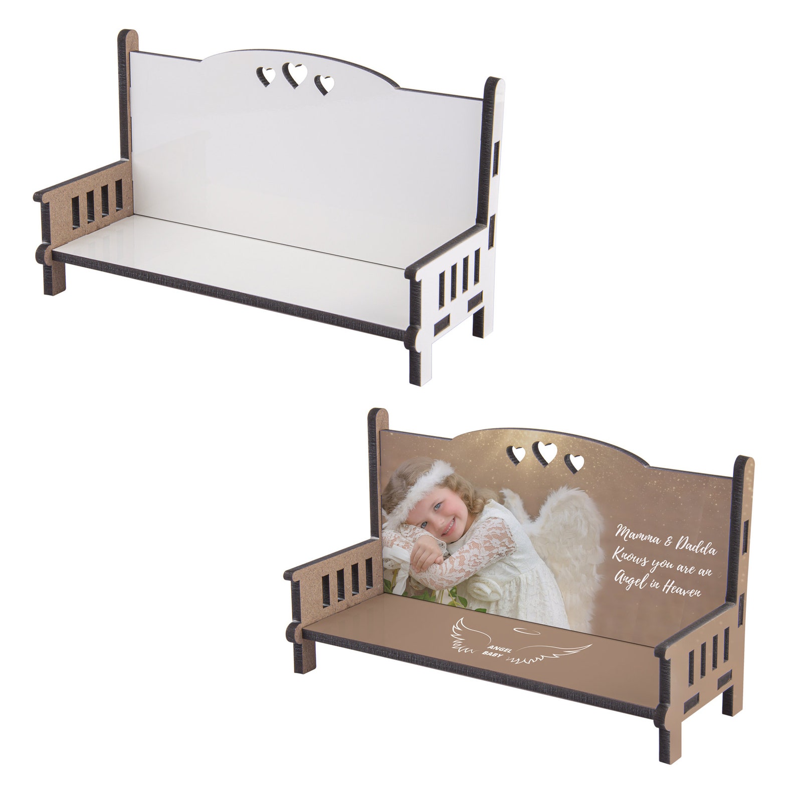5x Pack Memorial Bench Sublimation Blanks | MDF Hard Board Memorial ...