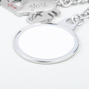 Couple Keychain Sublimation Blank With Forever Love You Male & Female ...