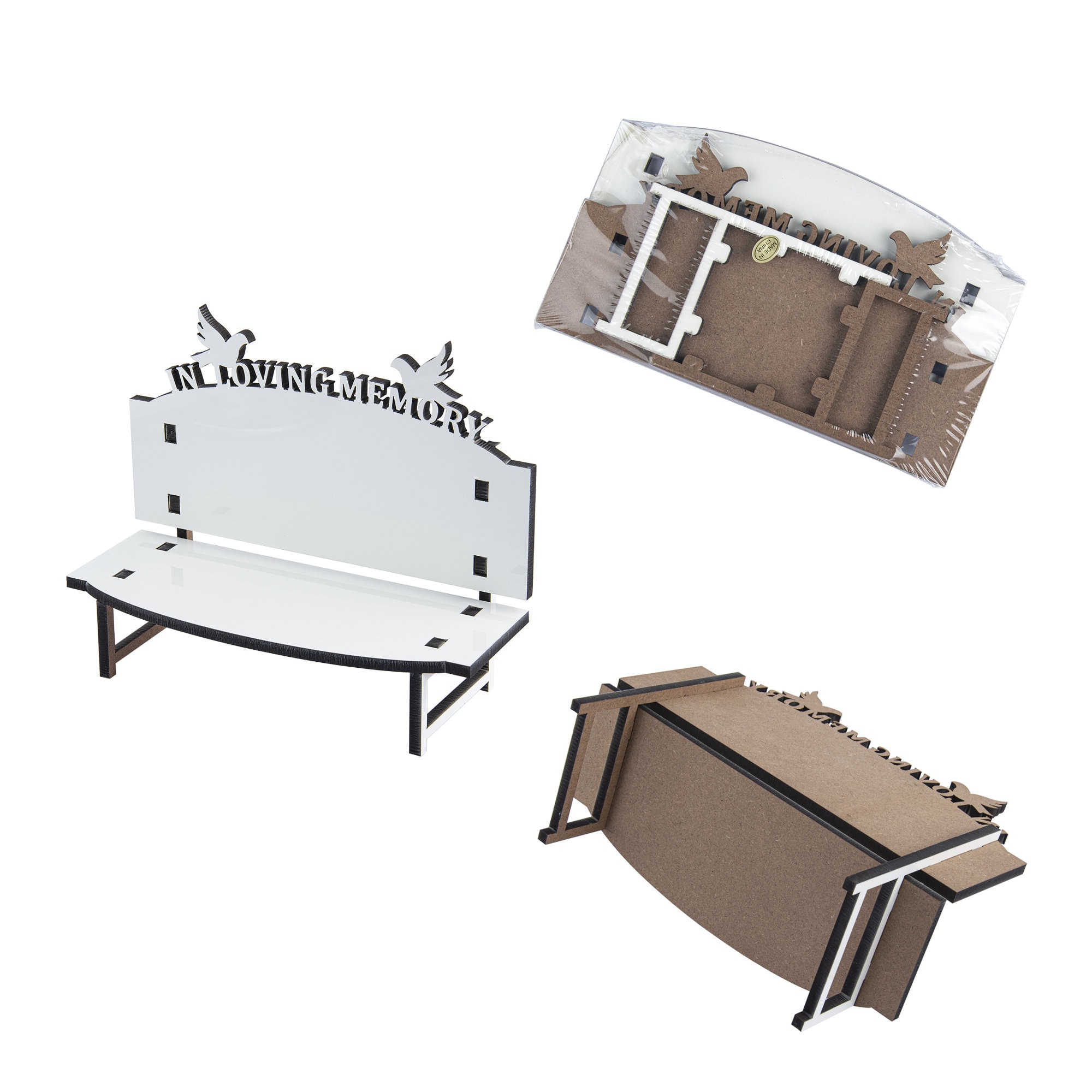 5x Big Size in Loving Memory Bench Sublimation Blank | Rest in Peace ...