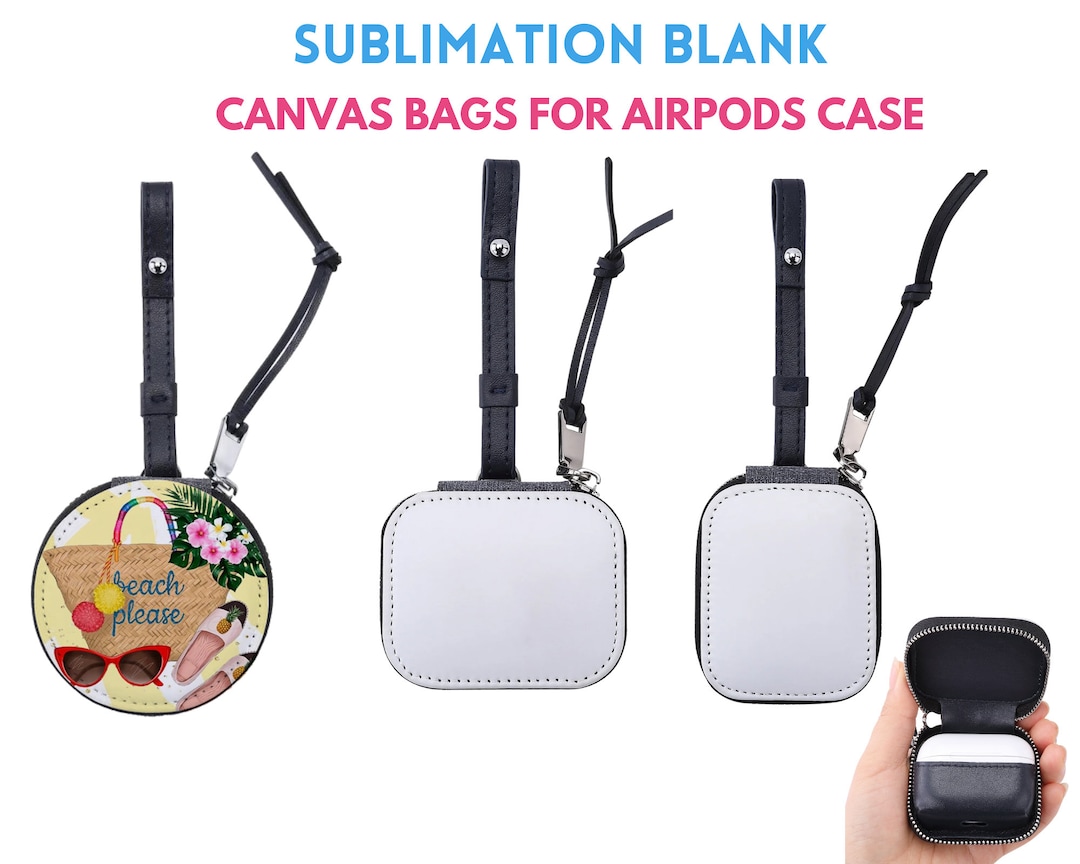 Blank Sublimation Airpods Case Protective Bag With Zipper | Sublimation ...
