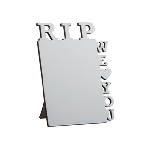5 Pack Sublimation Blank MDF RIP Photo Frame | Rest in Peace MDF Hard ...