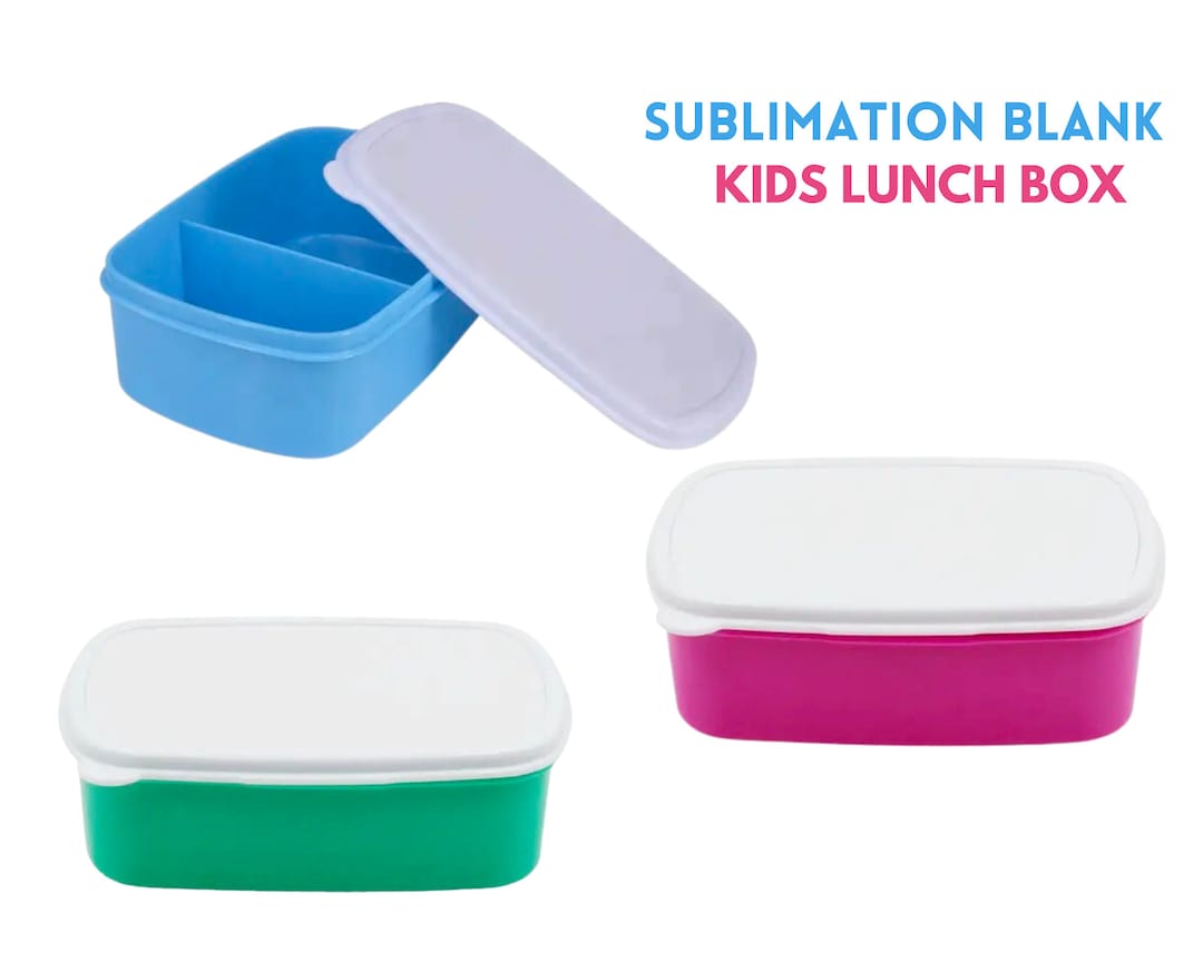 Sublimation Lunch Box, Sublimation Plastic Kids Lunch Box, Color Kids ...