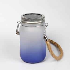 16oz Glass Mason Jar With Solar LED Light for Sublimation Printing ...