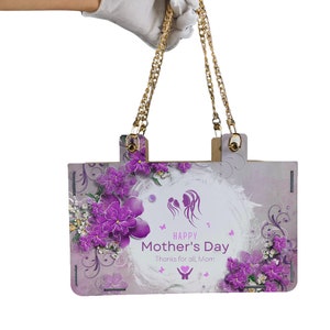 Sublimation MDF Tote Bag | Blank Wooden Handbag With Chains | Custom ...