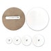 3/4/5/6" Sublimation MDF Badge With Adhesive Pins | Blank Circle Signs ...