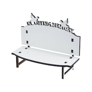 5x Big Size in Loving Memory Bench Sublimation Blank | Rest in Peace ...