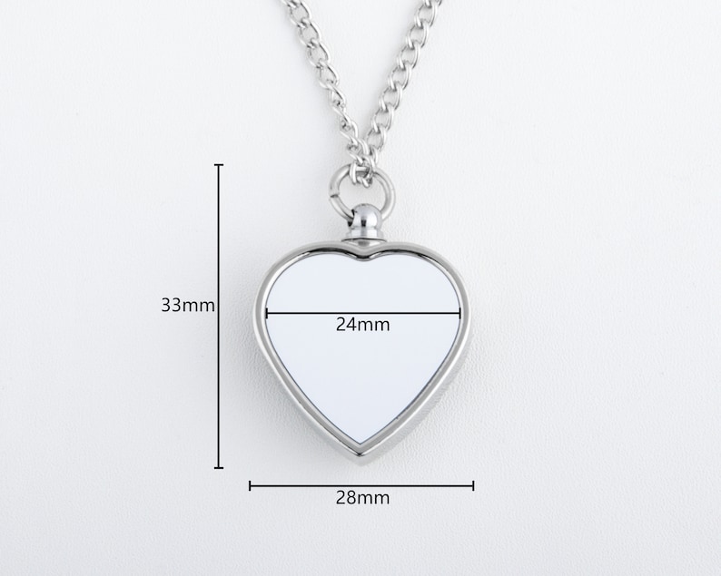 10x Urn Necklace Sublimation Blanks, Ashes Necklace, Memorial Necklace ...