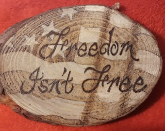 Freedom Isn't Free Metal Wall Sign - Etsy
