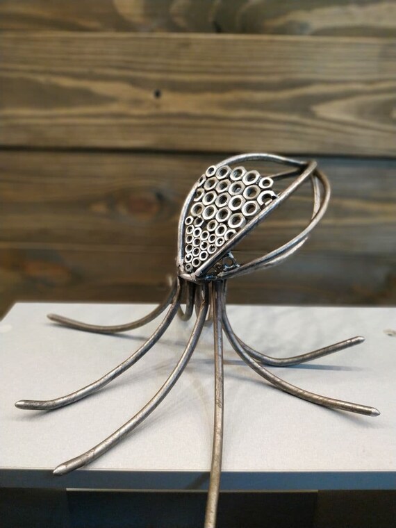 Metal Octopus Sculpture