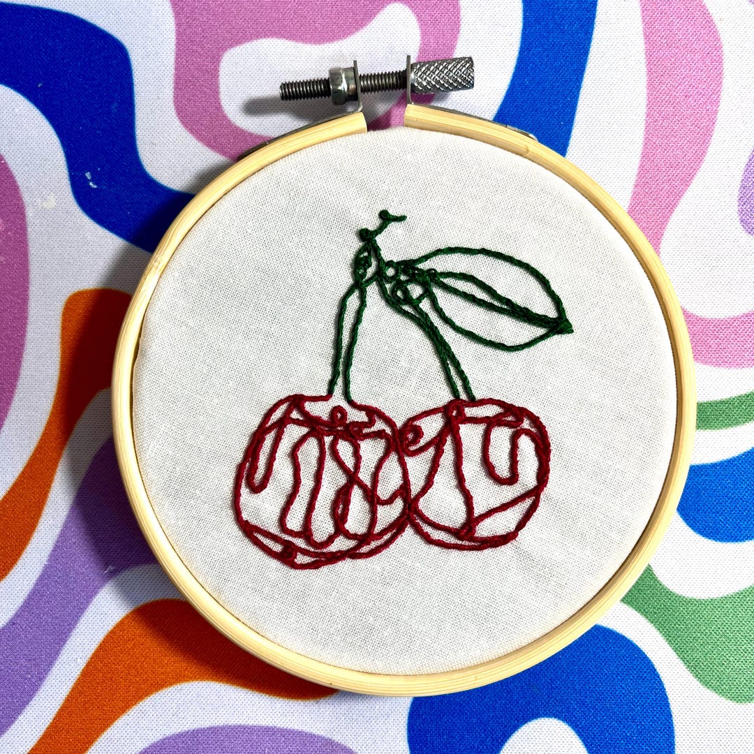 Cherry Bomb Embroidery Kit - Etsy