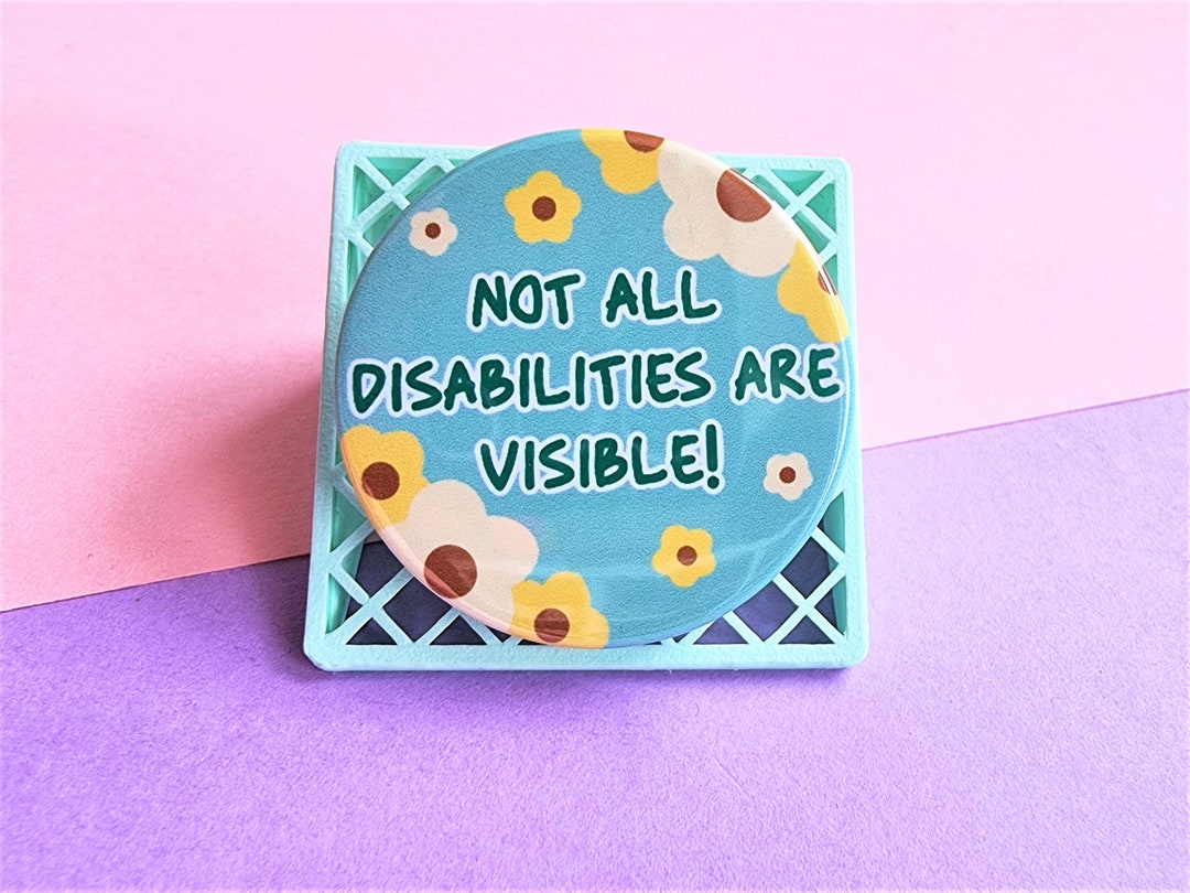 Disability Badge Cute Kawaii Mental Health Stationary Gift Positive ...