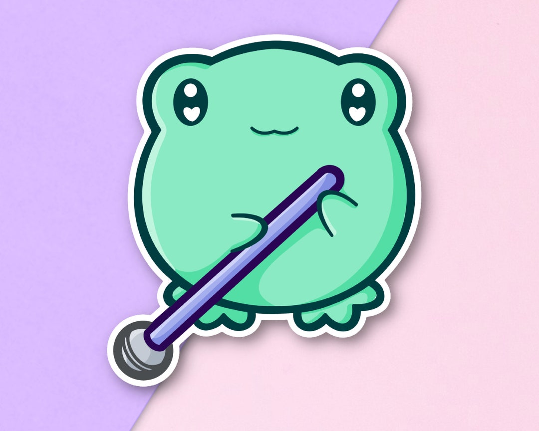 Blind Frog Sticker White Cane Disabilities Disabled Mobility Aid ...