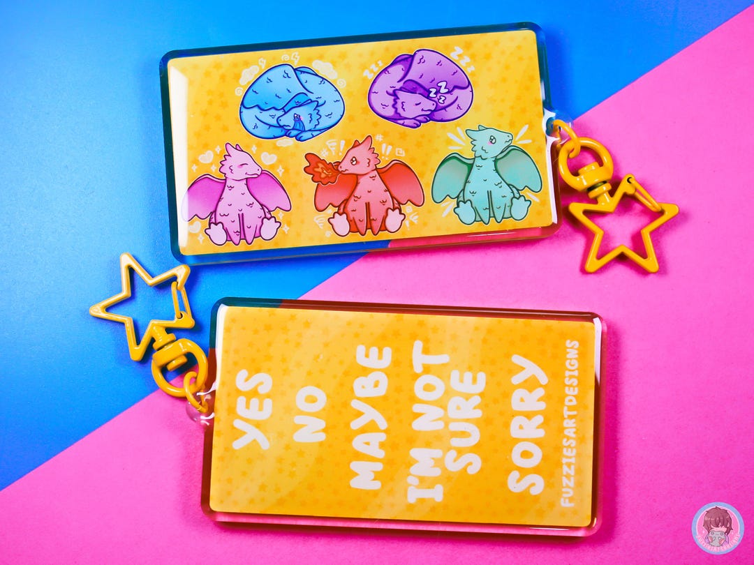 Dragon Emotion Communication Keyring, Disability Aid, Nonverbal ...